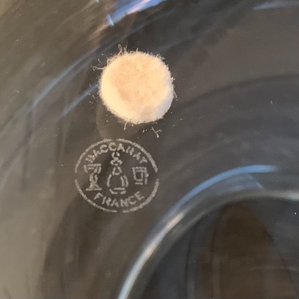 Baccarat Crystal Vesuve Two Piece Caviar Chiller and Bowl France ...