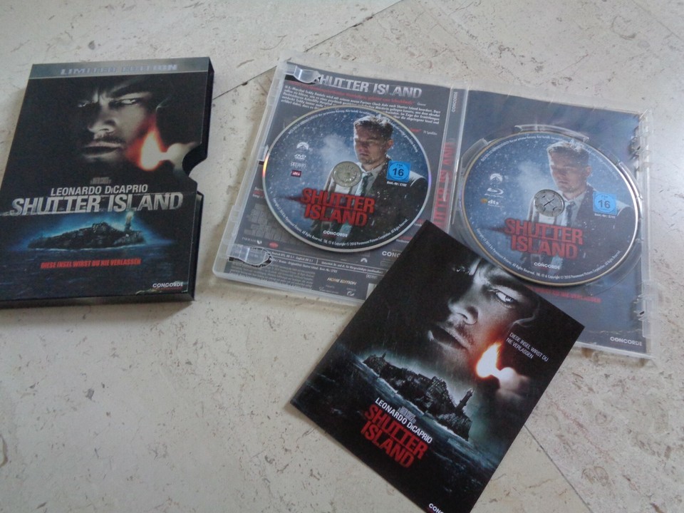 SHUTTER ISLAND Leonardo DiCaprio STEEL SLIPCASE Blu-ray DVD*rare Martin ...