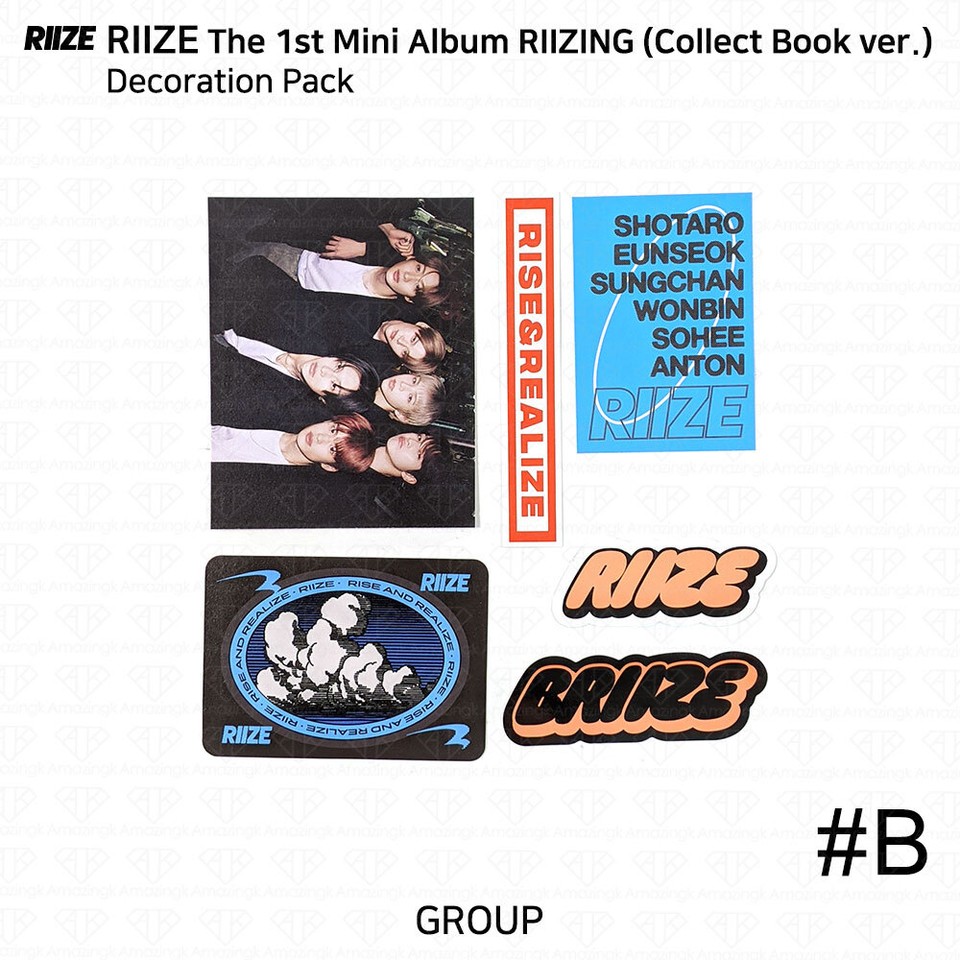 RIIZE The 1st Mini Album RIIZING Collect Book Photocard Portrait Photo ...