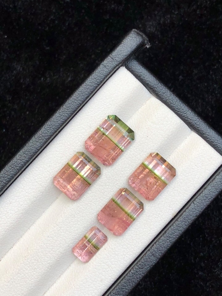 15-Cts Unique & Rare Tri Color Afghani Tourmaline Faceted Loose ...