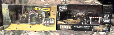 NEW FORCES OF VALOR 1:32 WW 2 U.S. AIR BORNE, GERMAN 352nd DIV SOLDIERS ...