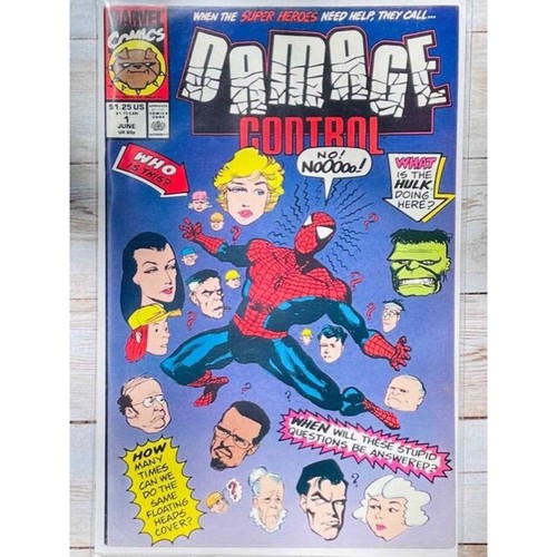 Marvel Comics- Damage Control #1 - June 1991 - Comic Book Spider-Man | eBay