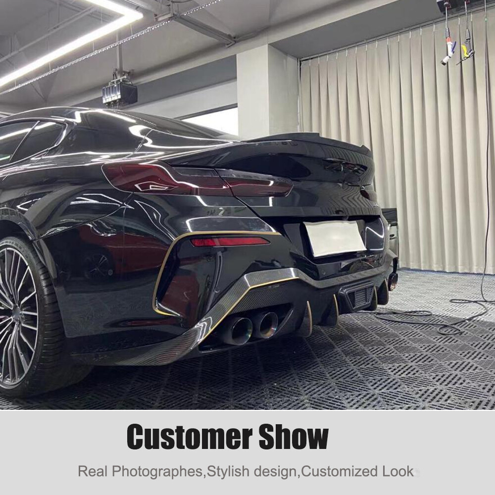 For BMW 8 Series G16 M850i M-Sport 2018-23 Real Carbon Rear Bumper ...
