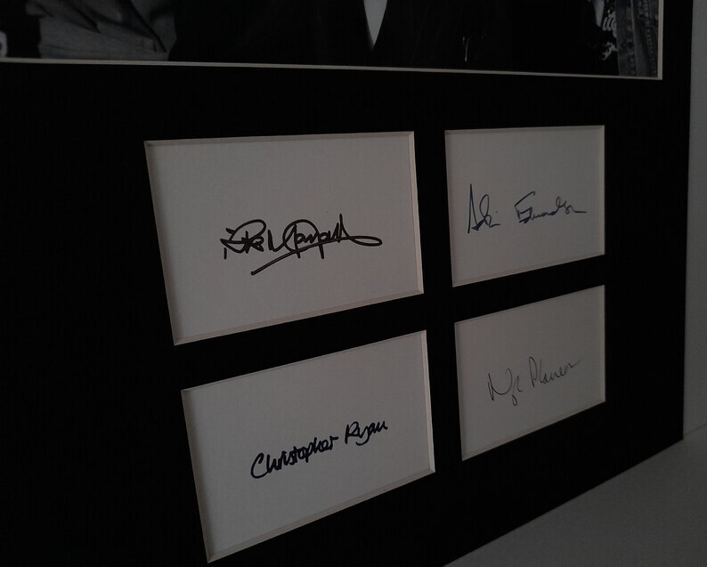 The Young Ones autograph photo display Rik Mayall Ade Edmondson TV ...