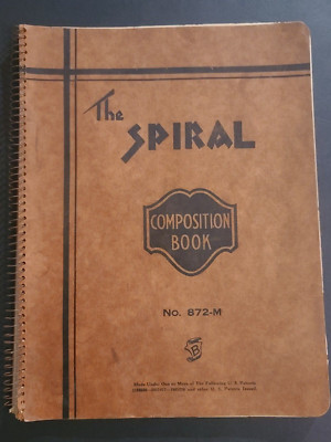 Vintage THE SPIRAL Wire Bound Composition Book No. 872-M | eBay