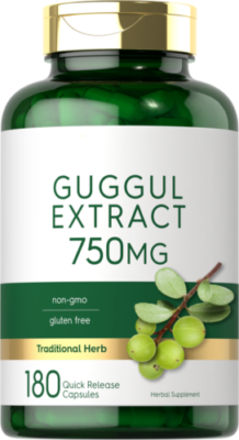 Guggul Extract 750mg Guggulsterone 180Caps Non GMO/No Gluten 2.5% ...