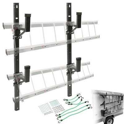 2PCS Adjustable Trailer Side Ladder Rack For Enclosed Trailer Exterior ...
