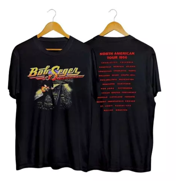 1996 Bob Seger & The Silver Bullet Band Tour T-Shirt | eBay