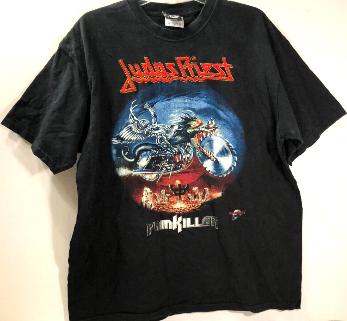 JUDAS PRIEST Vintage Pain Killer Rock & Death 2-Sided… - Gem
