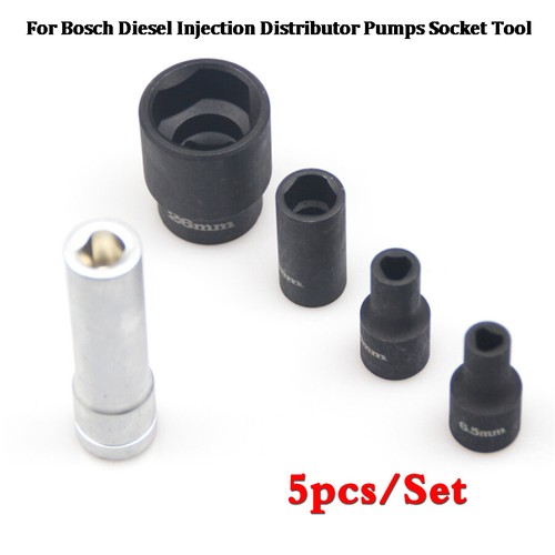 5x Socket Set w/1/2" Drive For BOSCH VE Diesel Injection Pumps Remover ...