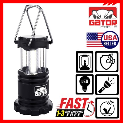 LED Camping Hurricane Lantern Light Lamp 30 COB Portable Collapsible ...