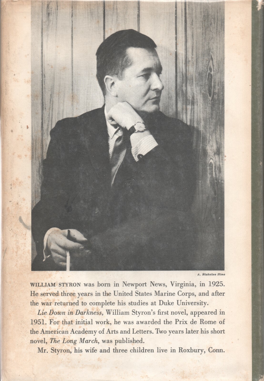 SET THIS HOUSE ON FIRE by WILLIAM STYRON Random House 1959 1960 ...