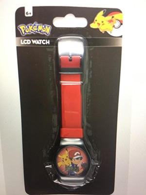 Pokemon Watch - Pokemon Digital LCD Red Watch. Brand New! | eBay