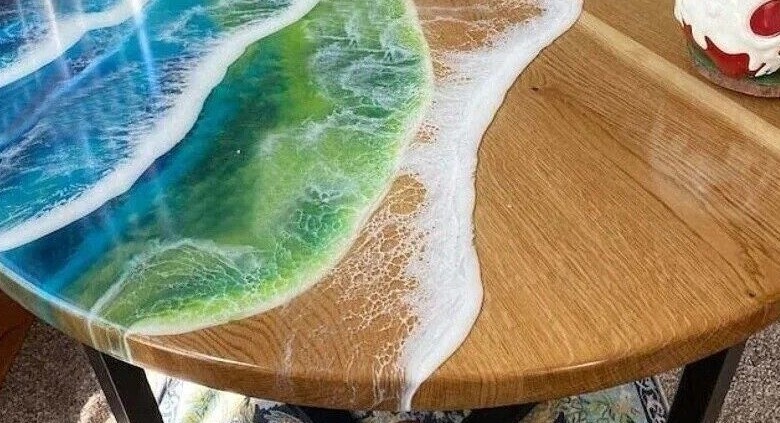 Diy Ocean Wave Resin Epoxy Table Top/Sand Epoxy Resin Countertop Decor ...