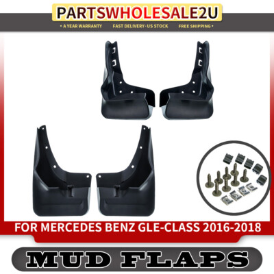 4Pcs Splash Guards Mud Flaps for Mercedes Benz W166 GLE-Class GLE43 AMG ...