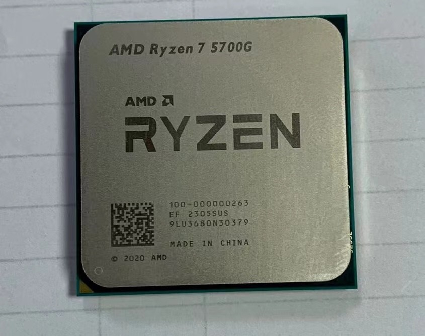 AMD RYZEN 7 5700G APU Socket AM4 ZEN 3 R7 100-000000263 Desktop ...