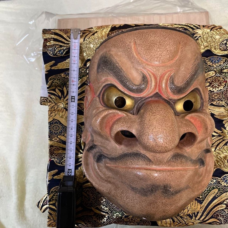 Japanese Traditional Noh Mask Omen Kabuki 610-A86 | eBay