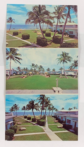 Surfside Motel Apartments Delray Beach Florida Fold out Postcard ...