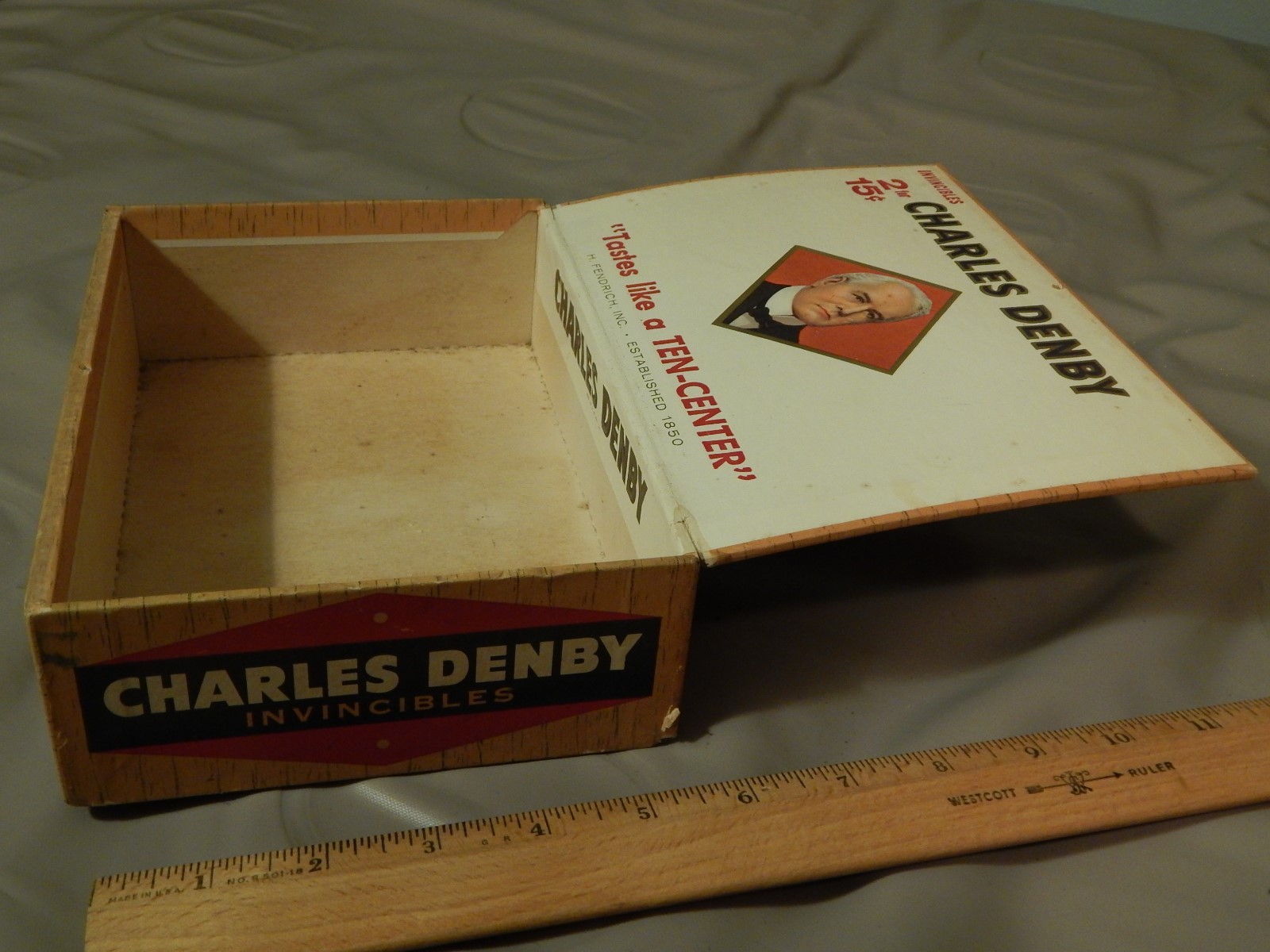 Charles Denby ~Invincibles~ (CIGAR BOX) 2 For 15c "Taste Like a Ten ...