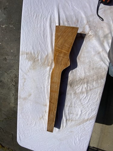 BEAUITFUL curly English Walnut 325 Gunstock Blank Kiln Dried | eBay