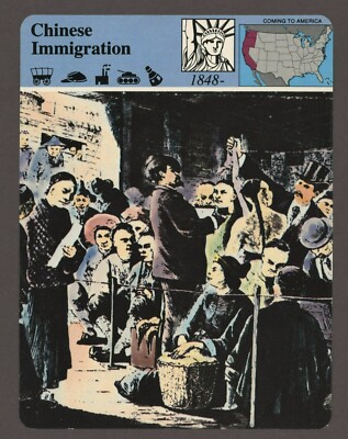 Chinese Immigration Story of America Immigration History Card | eBay