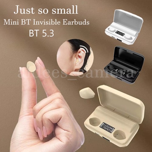 Wireless TWS Mini Earbuds Invisible Sleep Bluetooth Earphones In-Ear ...