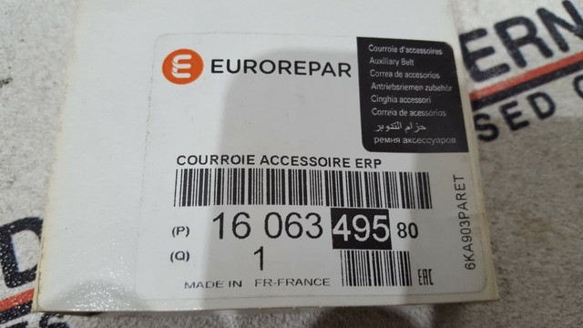 Genuine Peugeot 308 2013-2016 1.6 Multi V Drive Belt Water Pump ...