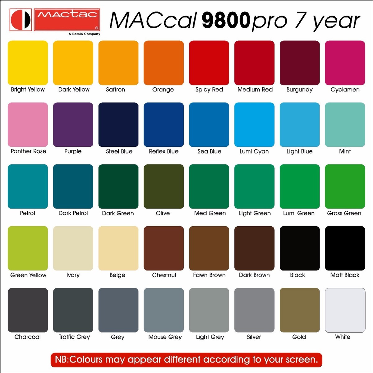 Bemis Color Direct Color Chart Pdf Free - Infoupdate.org