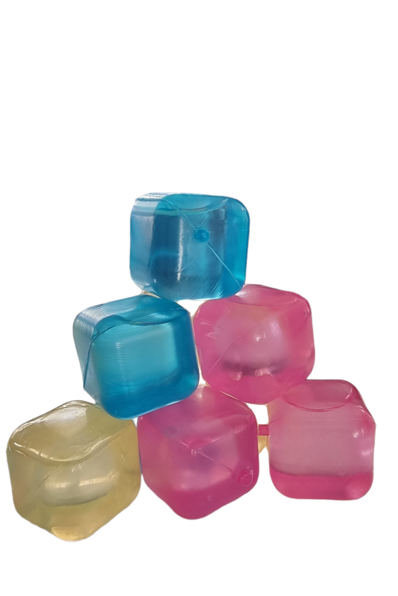 Metal Ice Cubes 40 Pc Reusable Plastic Ice Cubes Multicolour Cool Cold ...