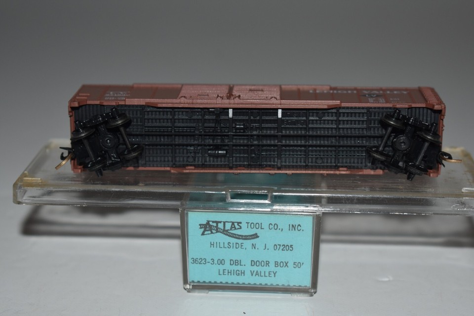 N Scale Atlas Lehigh Valley 50' Double Door Boxcar 271830 C35769 | eBay