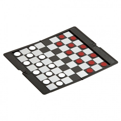 Checkers - Travel Game - Magnetic - Plastic - Inside Printed On | eBay