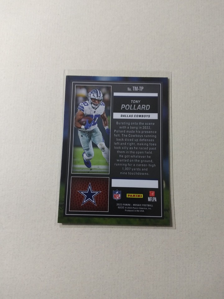 2023 Panini Mosaic #TM-TP Tony Pollard Dallas Cowboys (Touchdown ...