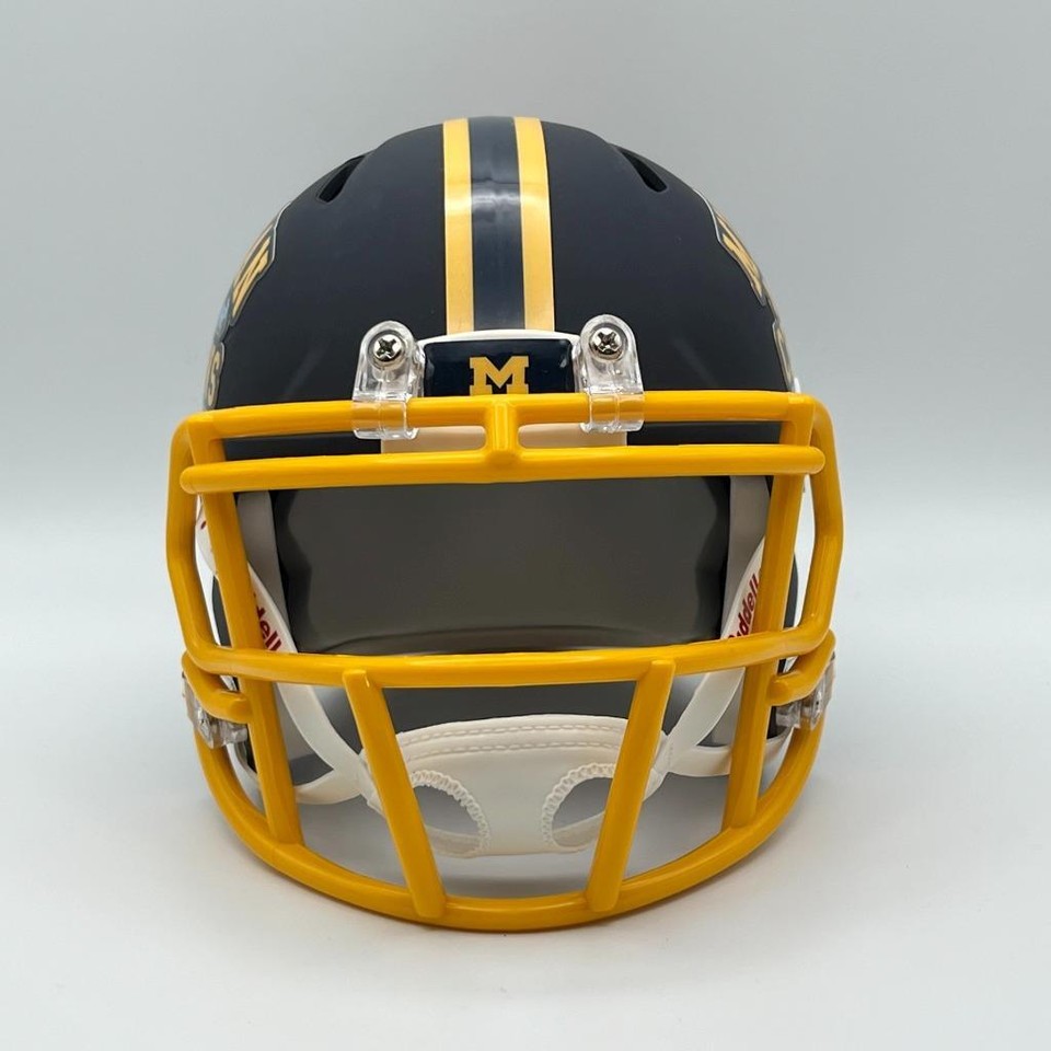 Michigan Wolverines CUSTOM Matte Navy 2021-2023 B1G Champs Mini ...