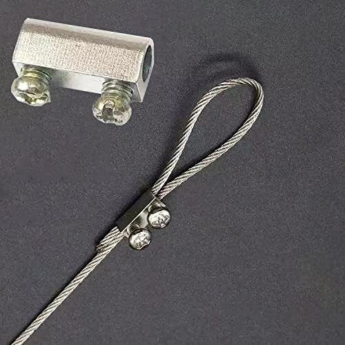 20pcs Upgrade Steel Wire Rope Cable Clamp/double Hole Stainless Steel 3 ...