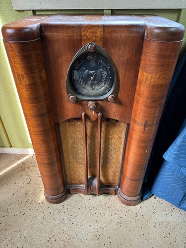 1938 Zenith Robot (Shutter) Dial Console Radio - Needs TLC | eBay