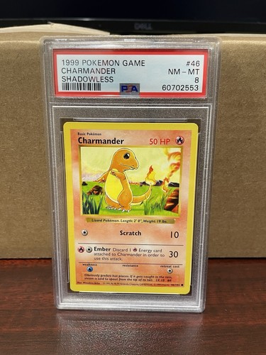 Charmander #46 - Base Set Shadowless - Pokemon TCG - Graded PSA 8 | eBay
