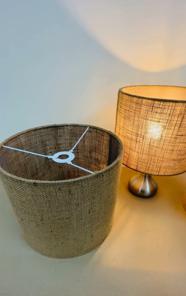 Natural hessian Light shades for ceiling , table and floor drum ...