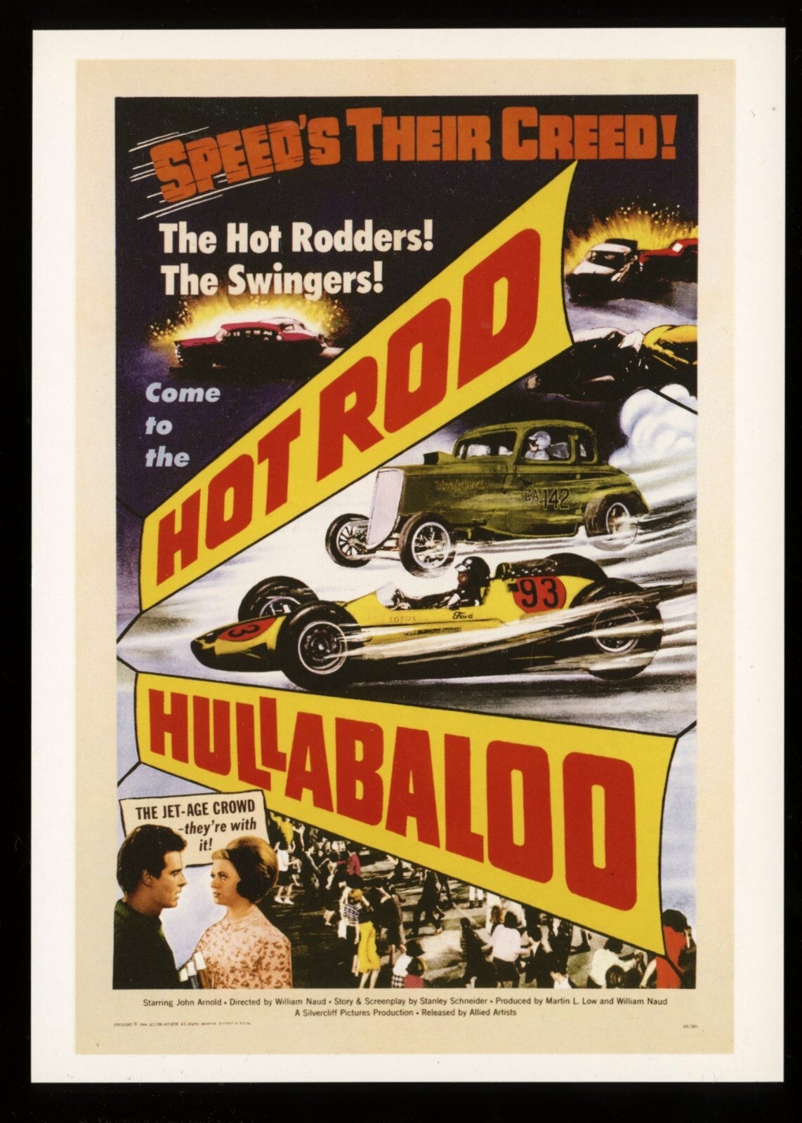 Hot Rod Hullabaloo Movie Cinema Film Poster Art Postcard | eBay