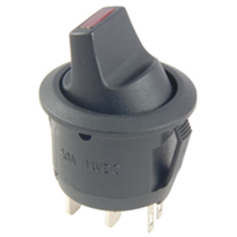 SPDT Red LED Snap-in Mount Round Paddle Switch 20a 14vdc for sale ...