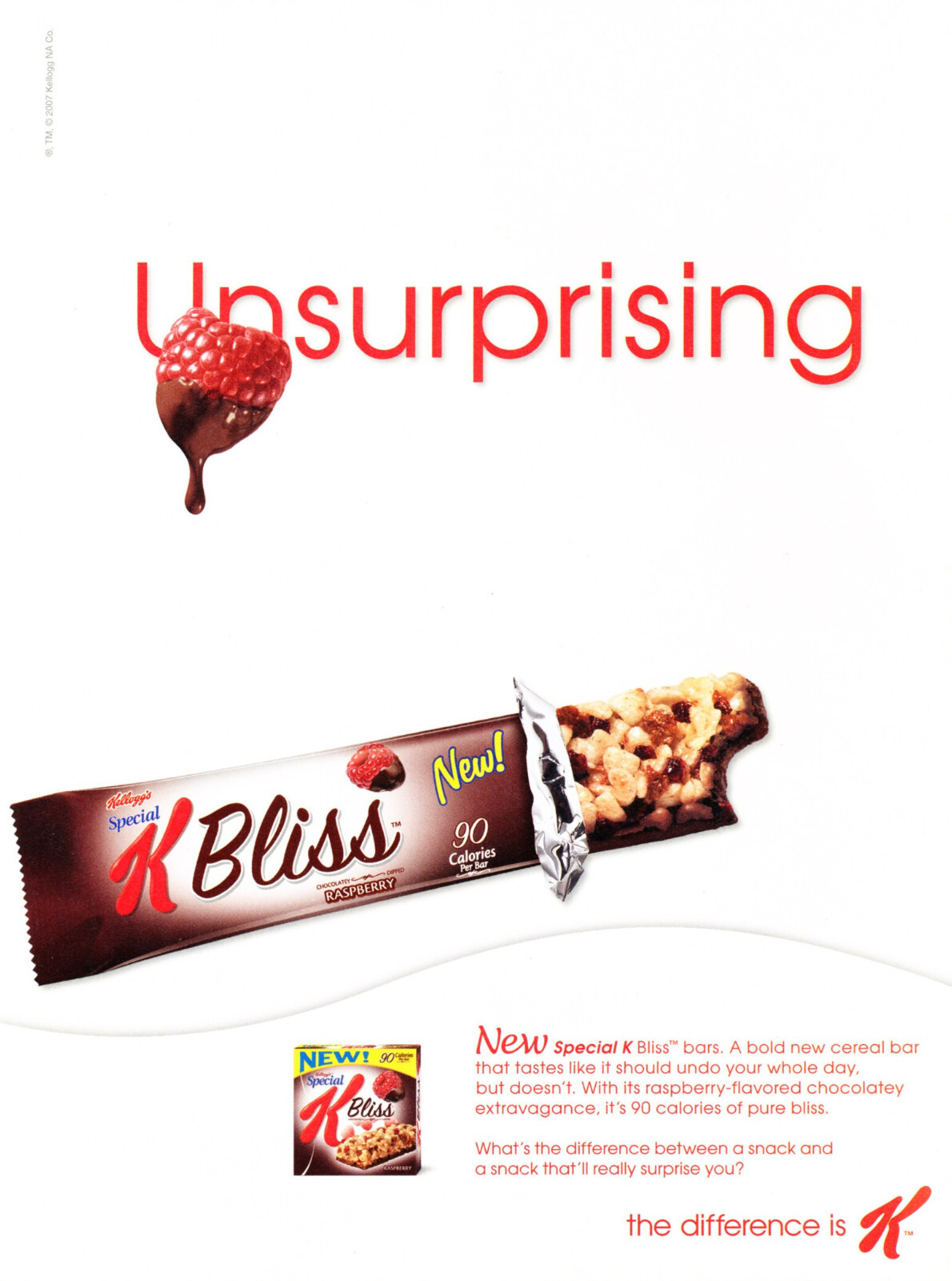 KELLOGG'S AD #10 MAGAZINE promo AD 2007 ORIGNAL 1 PAGE PRINT AD | eBay