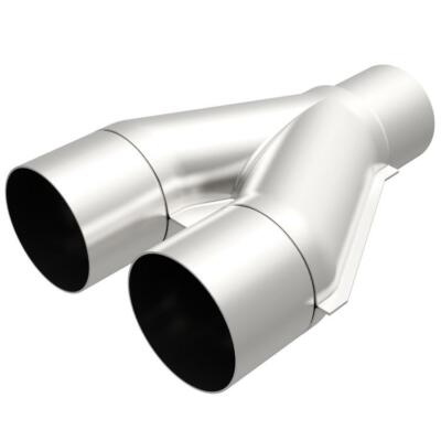Magnaflow Y Pipes Custom Builder Exhaust Fitments Stainless Steel 3.5 ...