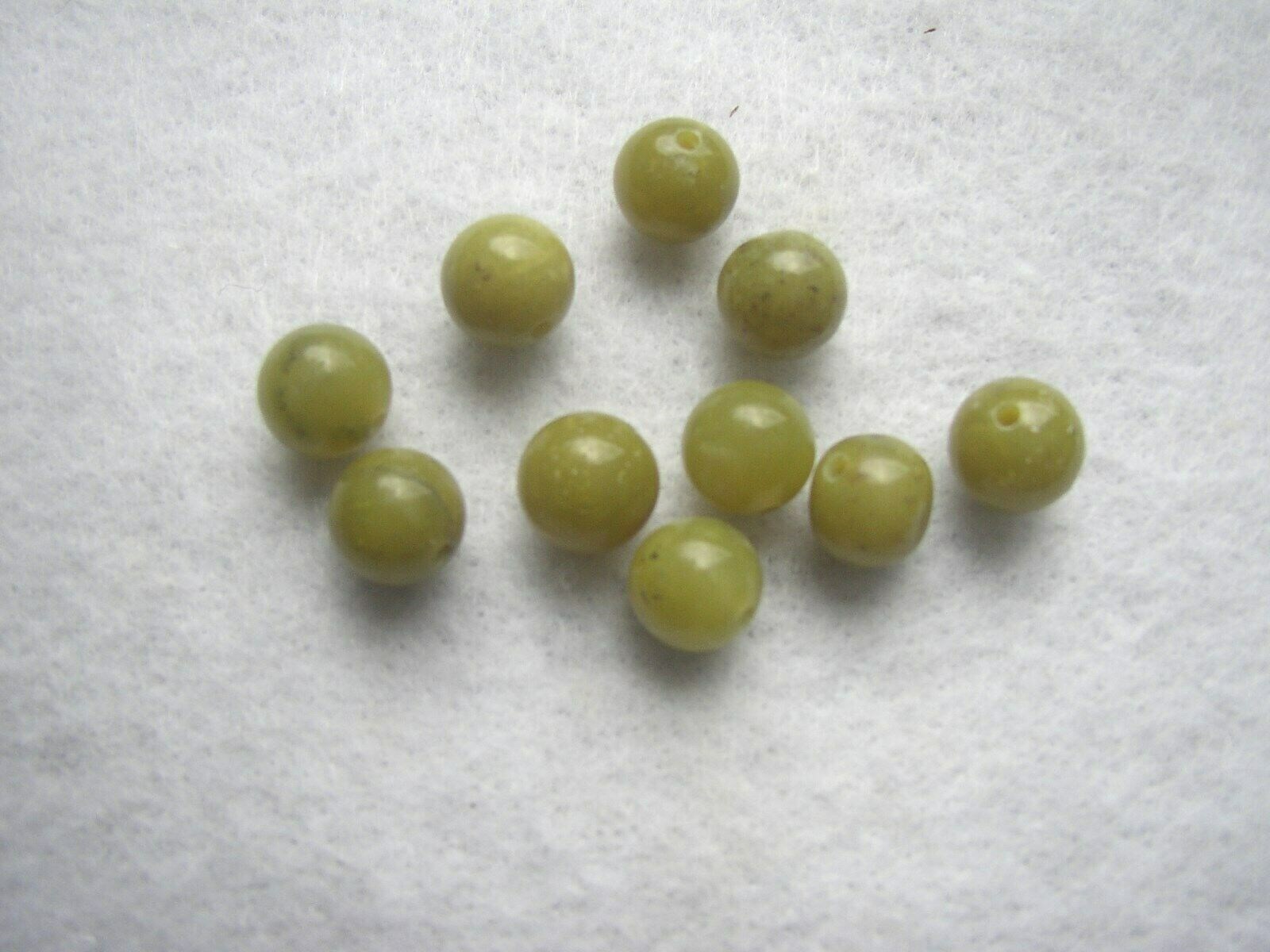 Connemara Green Marble Beads, Connemara Marble by Gerard, count 10 ...