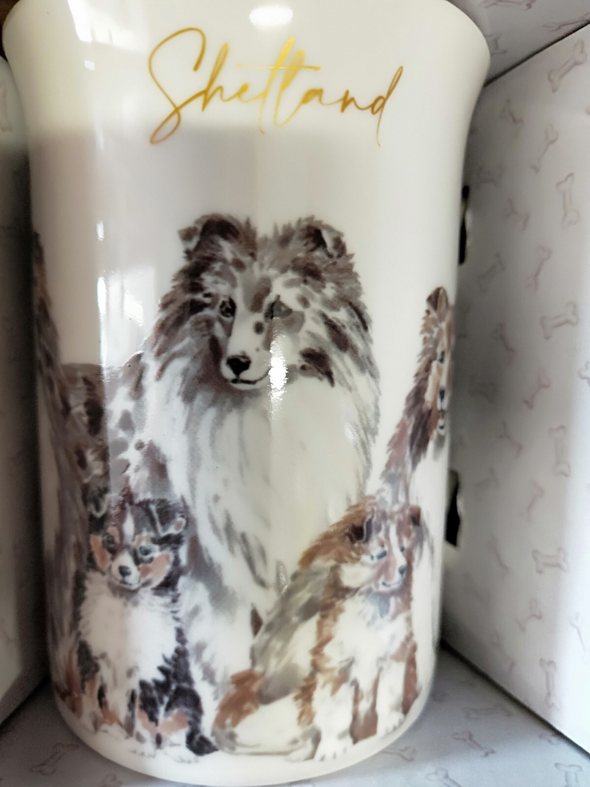 Old Tupton Ware Fine Bone China Cup - Muddy Paws Range, Shetland | eBay ...