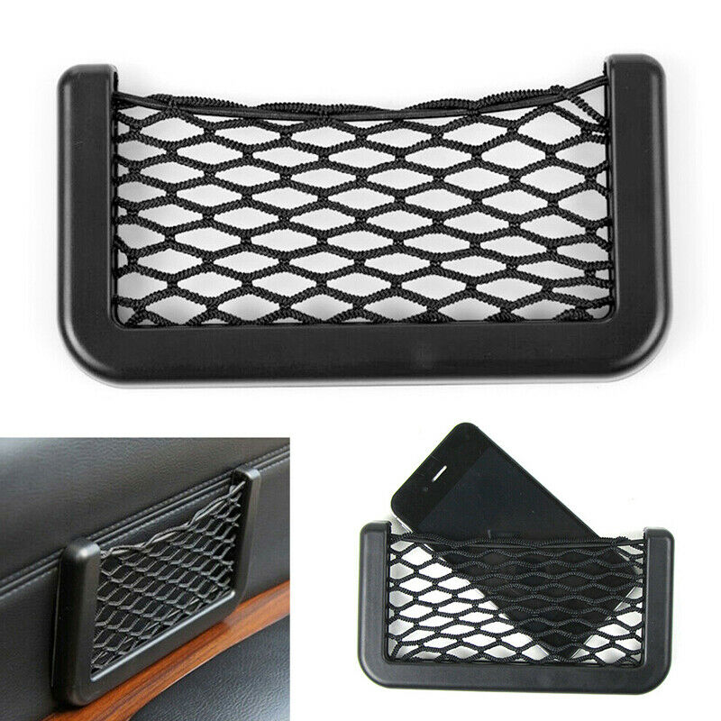 2X Auto Car Interior Body Edge Elastic Net Storage Mesh Phone Holder ...