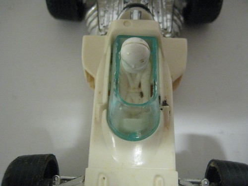 Vintage 1970's White Racecar FUNMATE Japan 4" x 2.25" Indy Toy Race Car ...