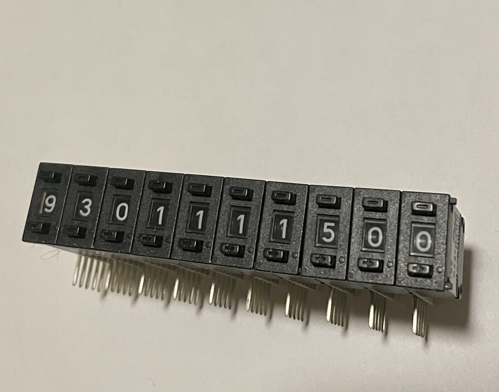 Augat Alcoswitch PICO-131-ALU-LS-2 Pushwheel Switches, 0-9, Box Of 10 ...