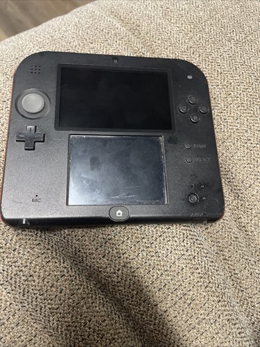 Nintendo 2DS Launch Edition Crimson Red Handheld System, BROKEN SD CARD ...