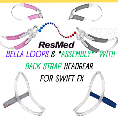 ResMed Bella Loops Headgear Back Strap Soft for Swift FX Nasal Pillow ...