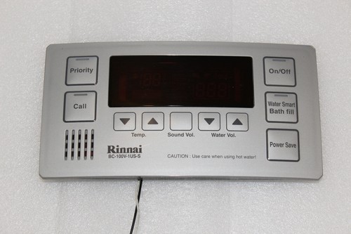Rinnai BC-100V-1US-S Deluxe Tankless On Demand Water Heater Remote ...