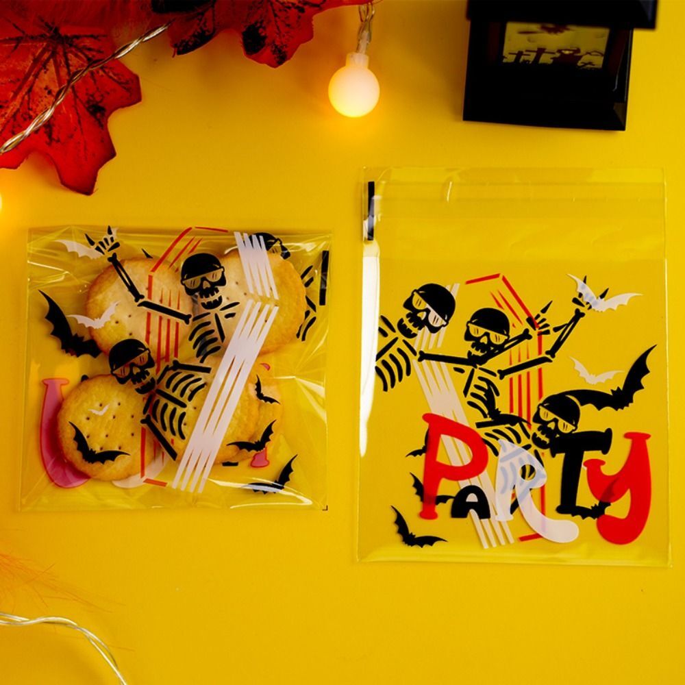 100PCS Halloween Trick Or Treat Sweet Biscuit Cookie Gift Candy Loot ...